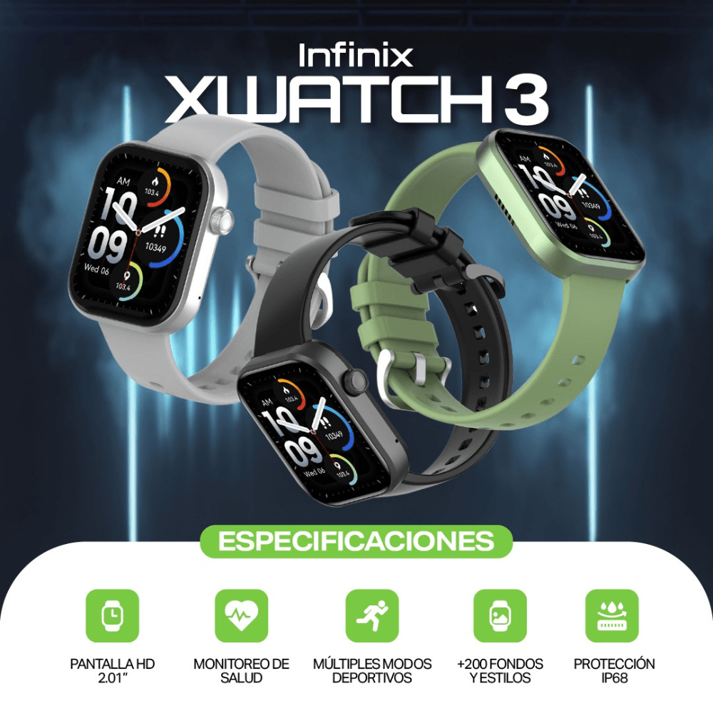 Smartwatch Infinix XW3 Negro