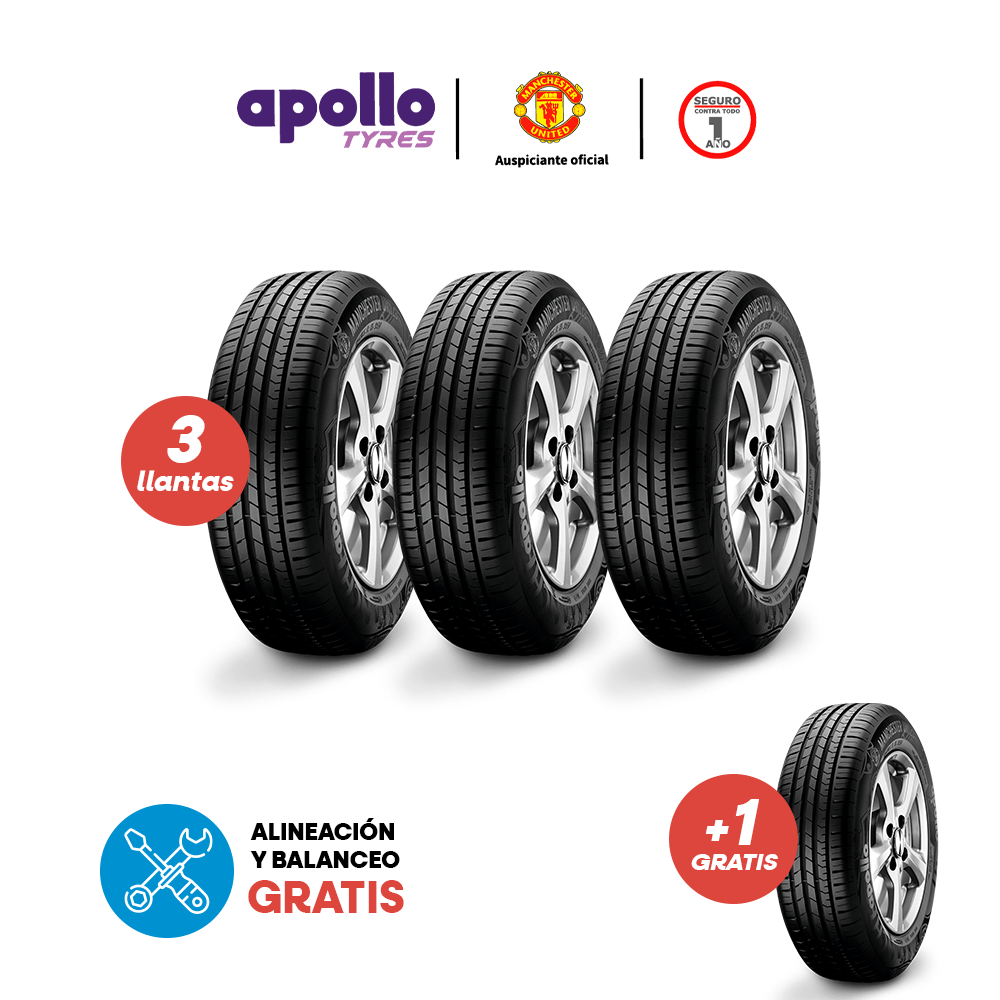 Combo de llantas Apollo 195/65R15
