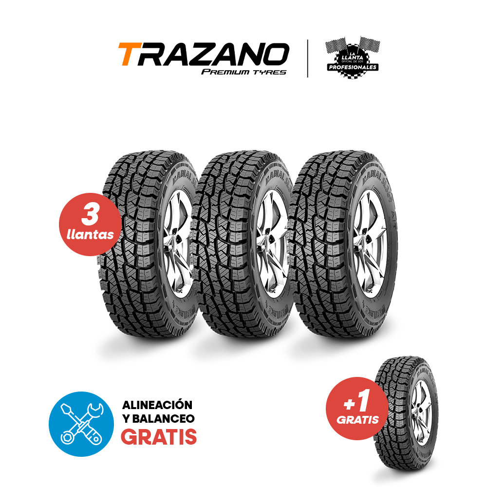 Combo de llantas Trazano 235/75R15