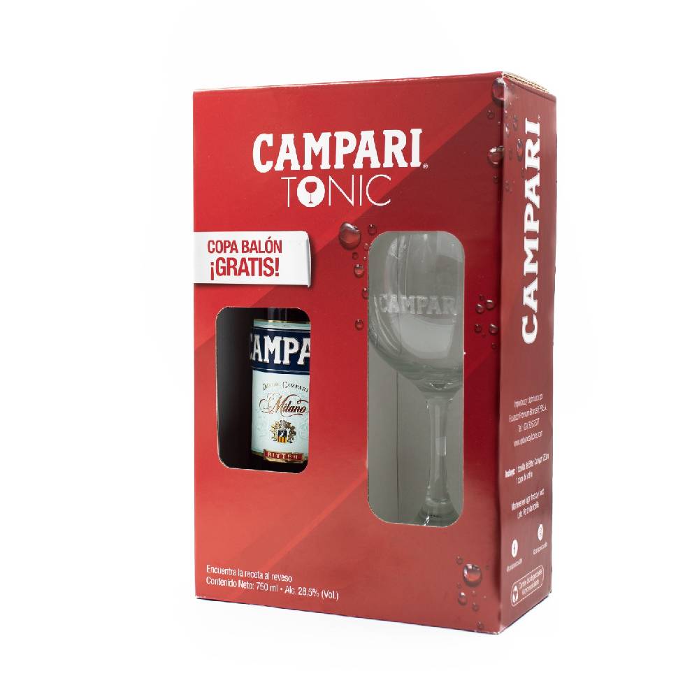 Pack Campari + Copa Vidrio - Almacenes Japón