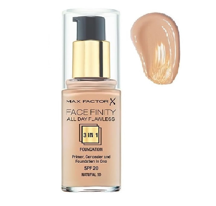 Base Líquida Facefinity All Day Flowless 3 en 1 Max Factor P8766 | Natural 50 10037695-W