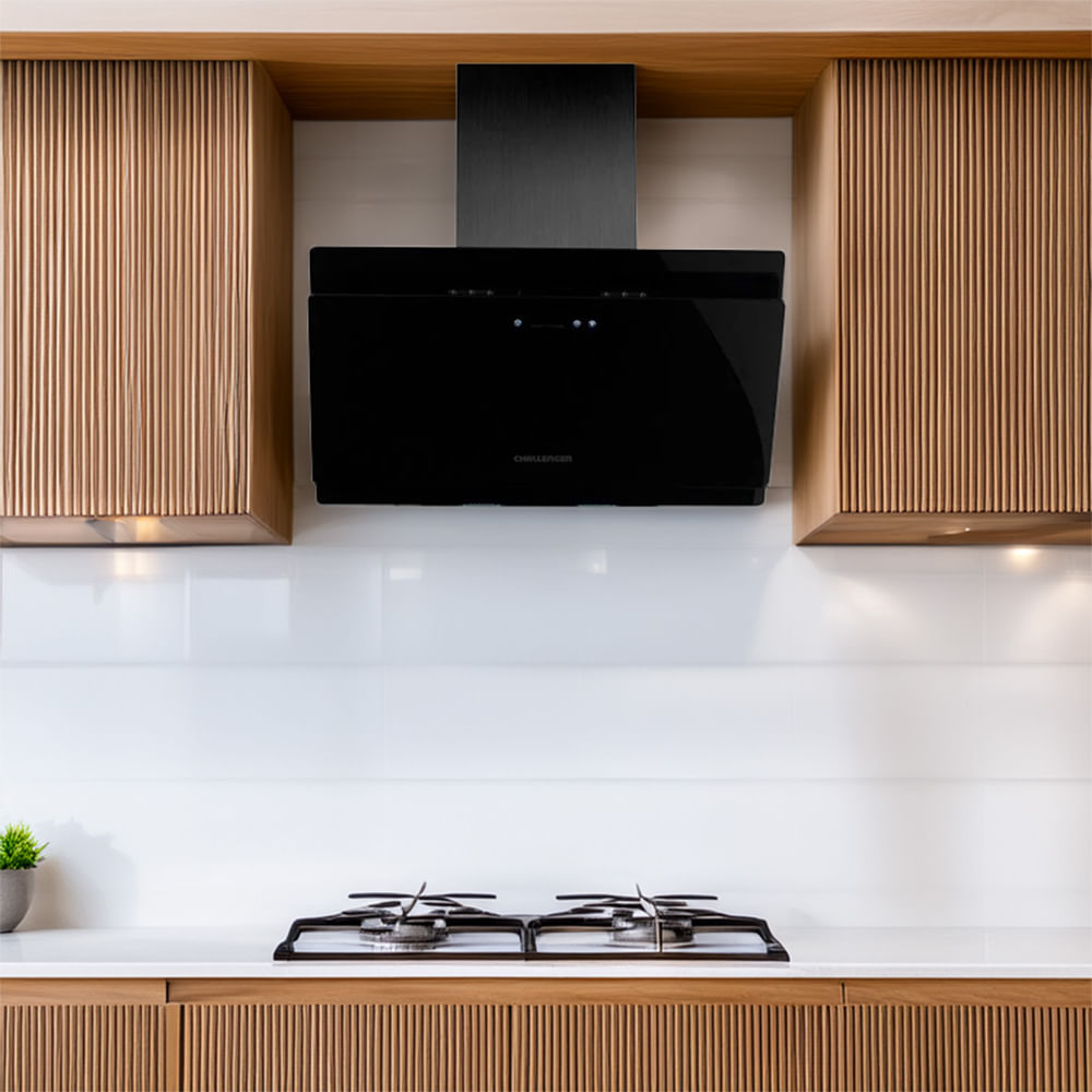 Campana Extractora Challenger CX4974 P8890 | 76cm 3 Velocidades Color Negro